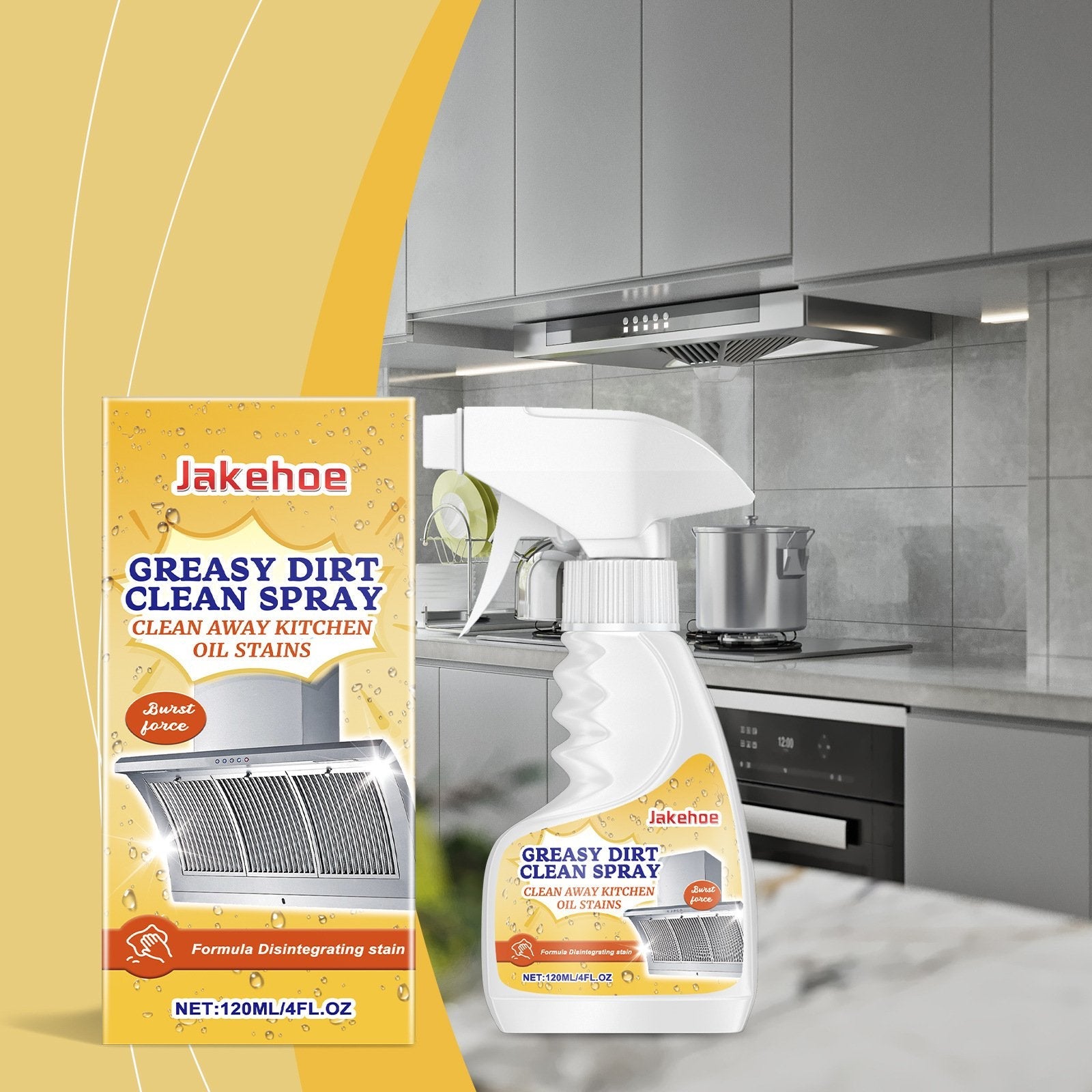 🎁LIMITED SALE BUY 2 GET 1 FREE!! Multi-Purpose Kitchen Heavy Oil Clean ...